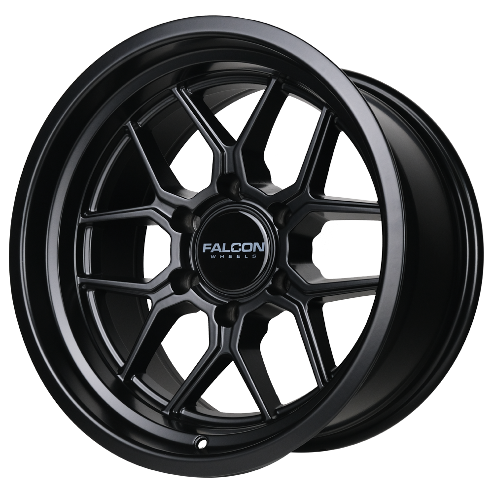 Falcon Wheels TX1 Apollo 17x9 Matte Black – Roam Overland Outfitters