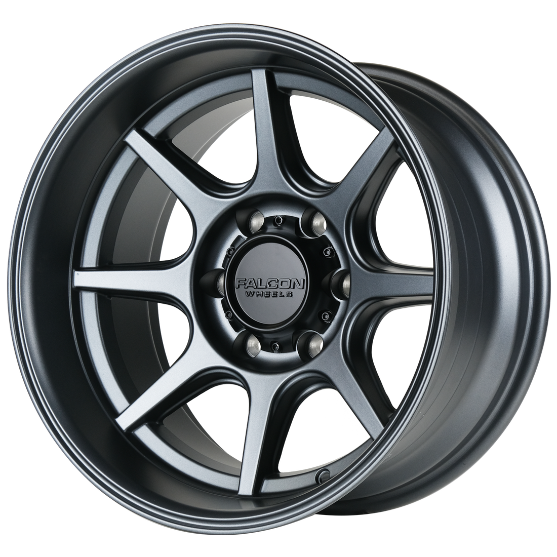 Falcon Wheel T8 "Seeker" 17x9 in Matte Gunmetal – Roam Overland Outfitters